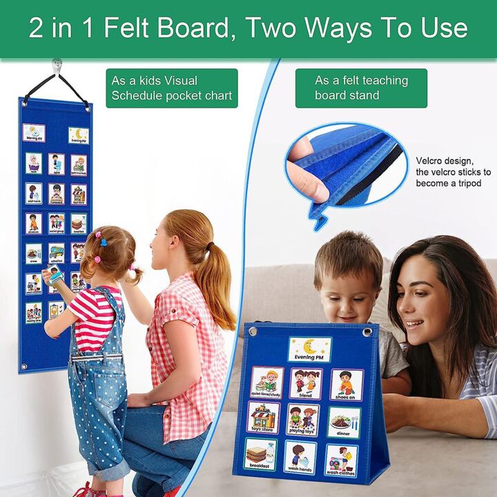 1set Visual Schedule for Kids Daily Routine Chart with 70 Cards ...