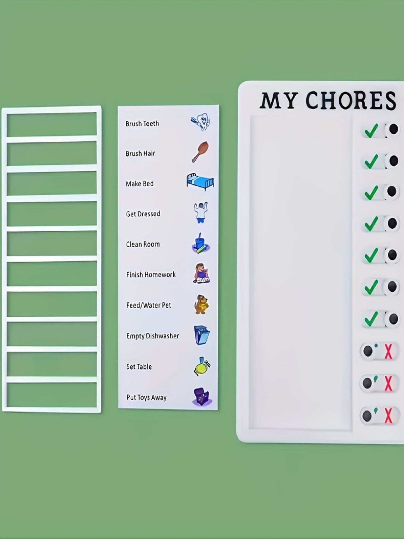 DIY Sliding Routine Chart, Custom Daily Schedule Tasks Memo Checklist ... DIY Sliding Routine Chart, Custom Daily Schedule Tasks Memo Checklist ...