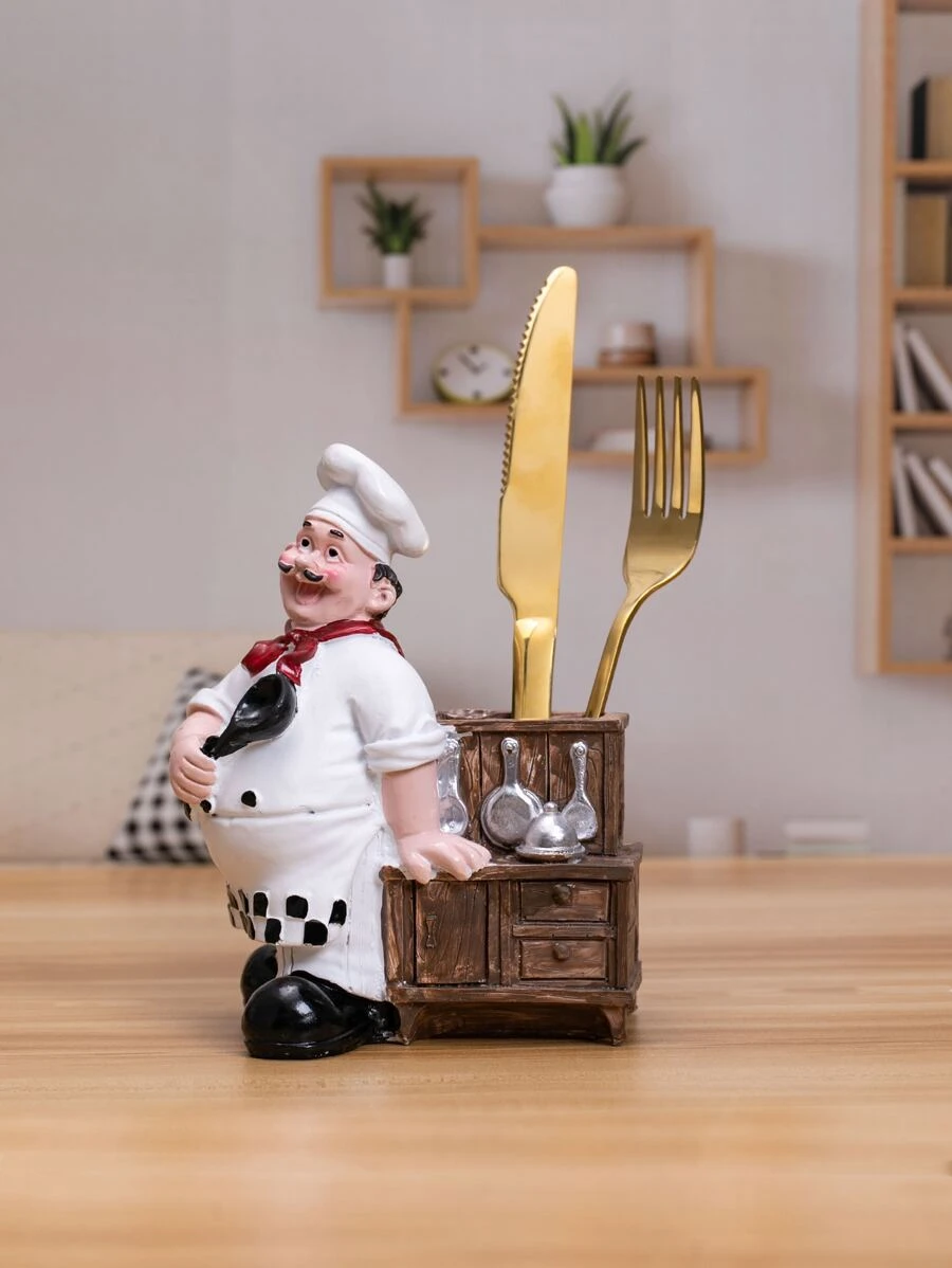 1pc Resin Chef Home Decor Figurine | SHEIN USA