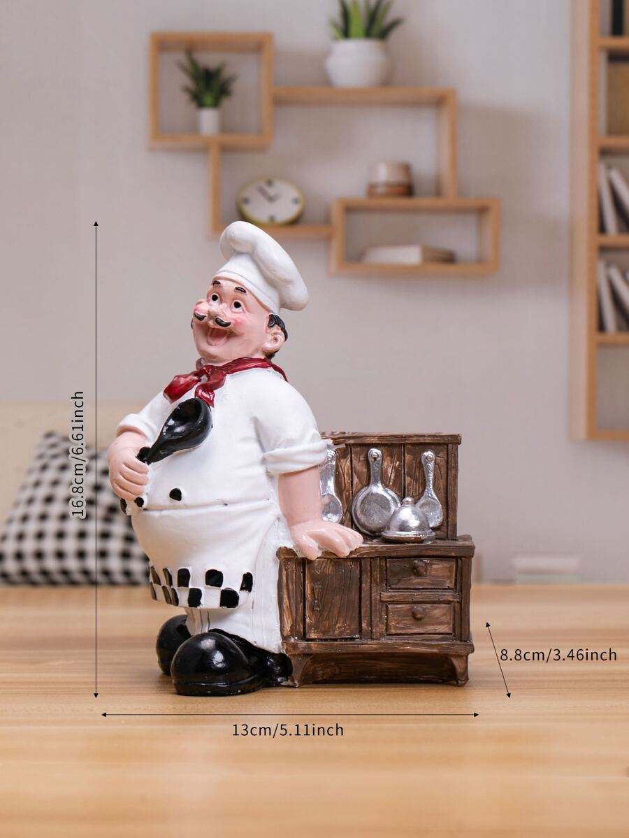 1pc Resin Chef Home Decor Figurine | SHEIN USA