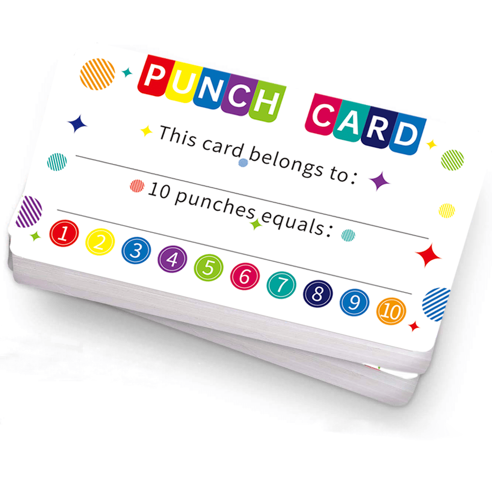 100pcs Reward Cards With Hole Puncher, Student Incentive Cards ...
