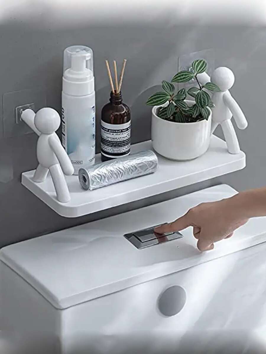 Home Simple Punch-free Wall Suspension Human-shaped Handrail Hook ...