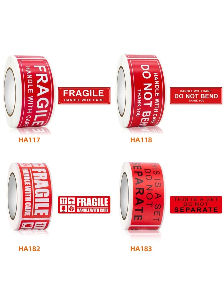 Fragile Do Not Bend Label