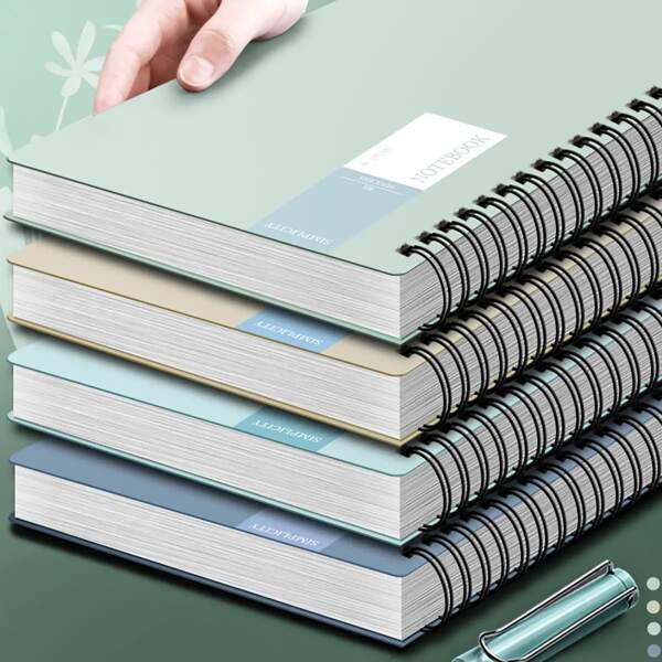 4 A5 Mixed Color Simple Coil Books | SHEIN EUR