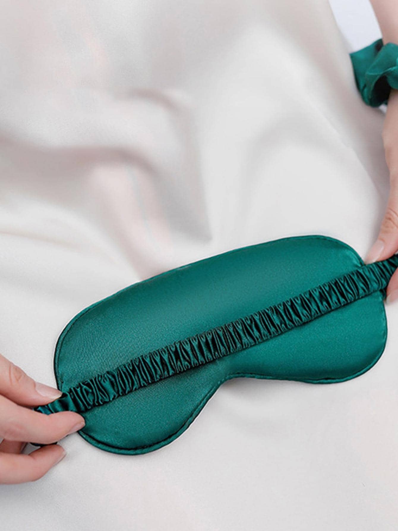 1pc Real Silk Eye Mask For Sleeping And Cooling, Blocking Light And ...