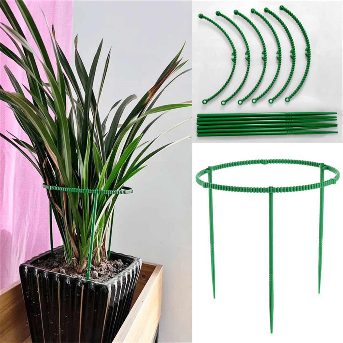 Gardening Flower Support Circle Climbing Frame Plant Stem Support ...