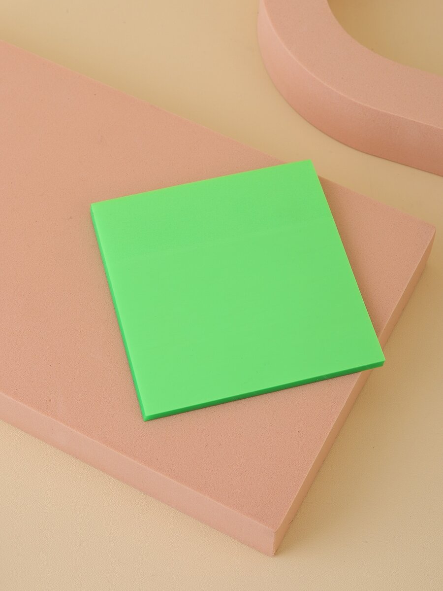 50 Sheets Of Fluorescent Green Translucent Note Notes Note Pad Self ...