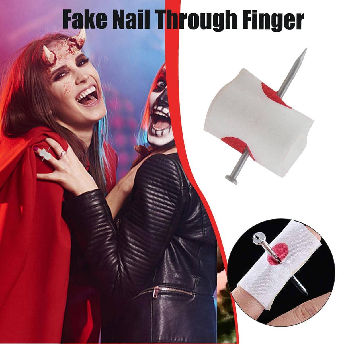 1pc Nail Through Finger Trick Toy, Magic Prank Toy | SHEIN USA