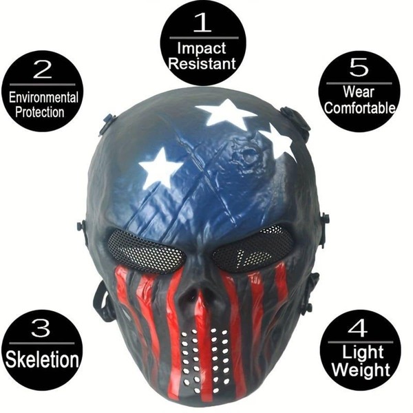 Outdoor Zombie Skull Mask Field Gear Warrior Mask Outdoor Supplies ...