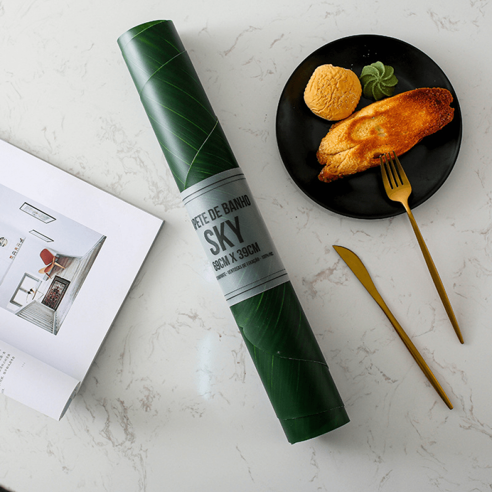 1pc Green Banana Leaf Placemat, Tropical Rainforest Style Table Flag ...