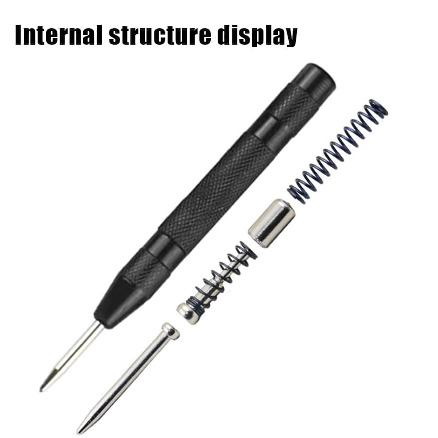 Glass Punch Automatic Center Punch 130mm Drill Automatic Window Breaking Device Woodmetal Hole