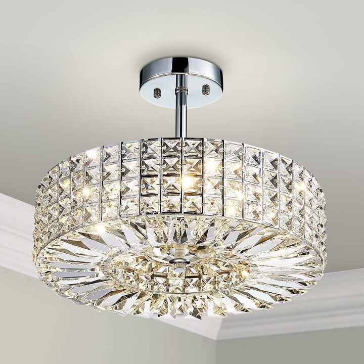 Clearly Modern Semi Flush Ceiling Light Shades Of | Shelly Lighting