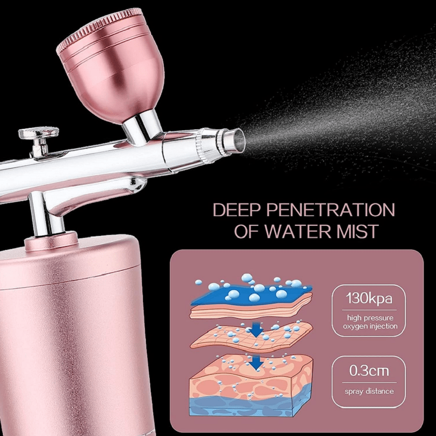 Oxygen Facial Machine, Cosmetic Rechargeable Spray Gun Water Oxygen ...
