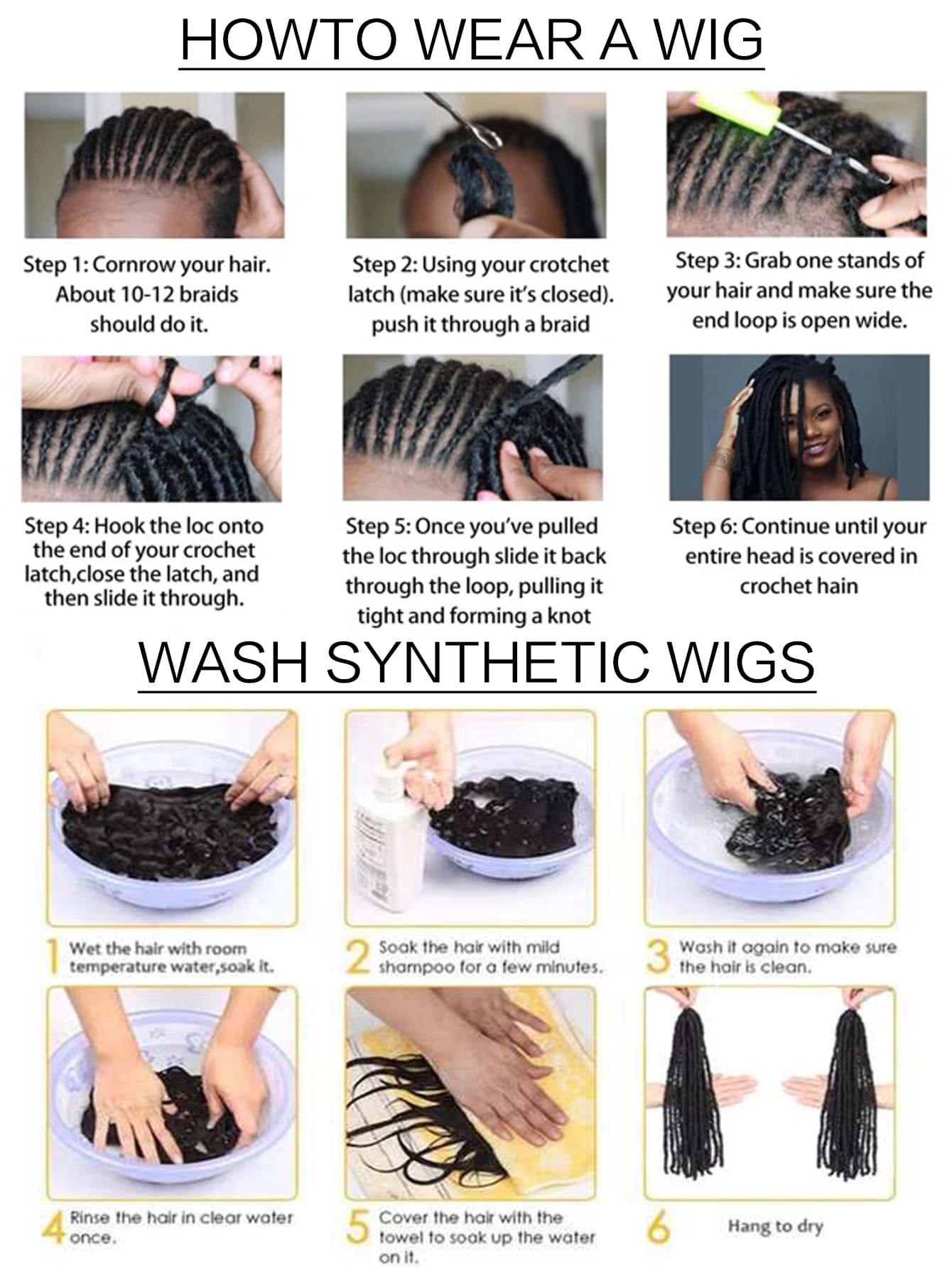 Black Brown Red Butterfly Locks Crochet Hair Distressed Meche Butterfly ...