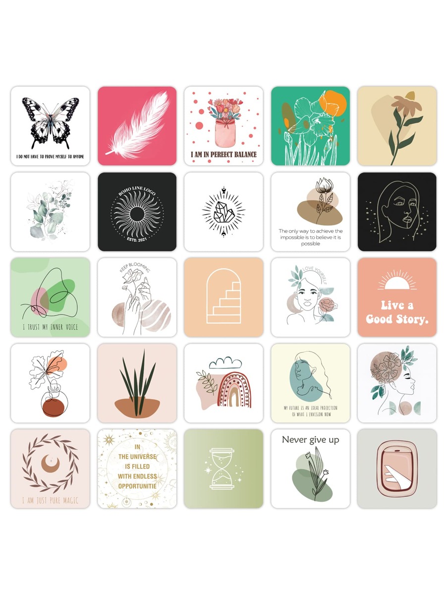 50pcs/set Positive Affirmations Cards Affirmations Cards for Women ...