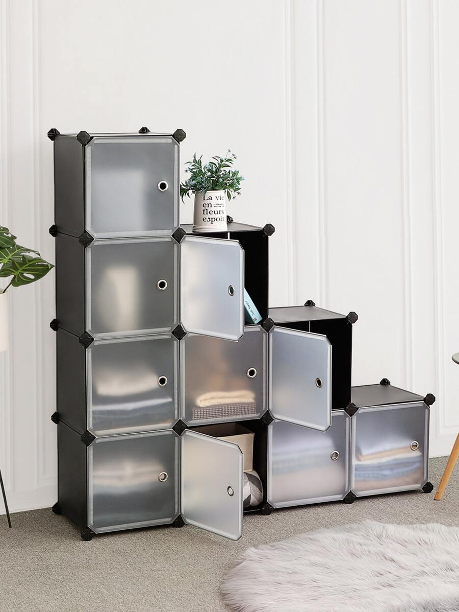 SONGMICS Cube Storage Organizer, Set Of 12 Plastic Cubes, Closet ...