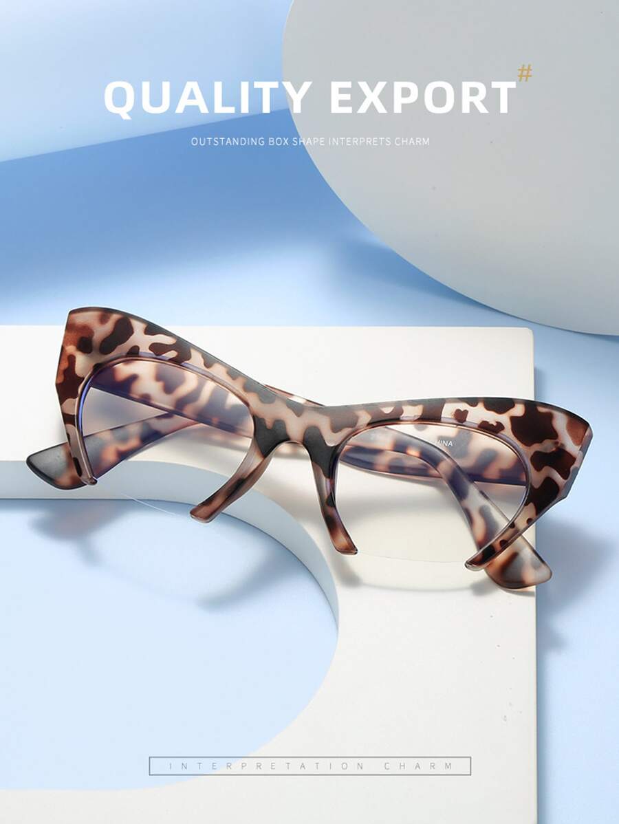 Cat Eye Blue Light Blocking Glasses Women Half frame Fashion Retro ...