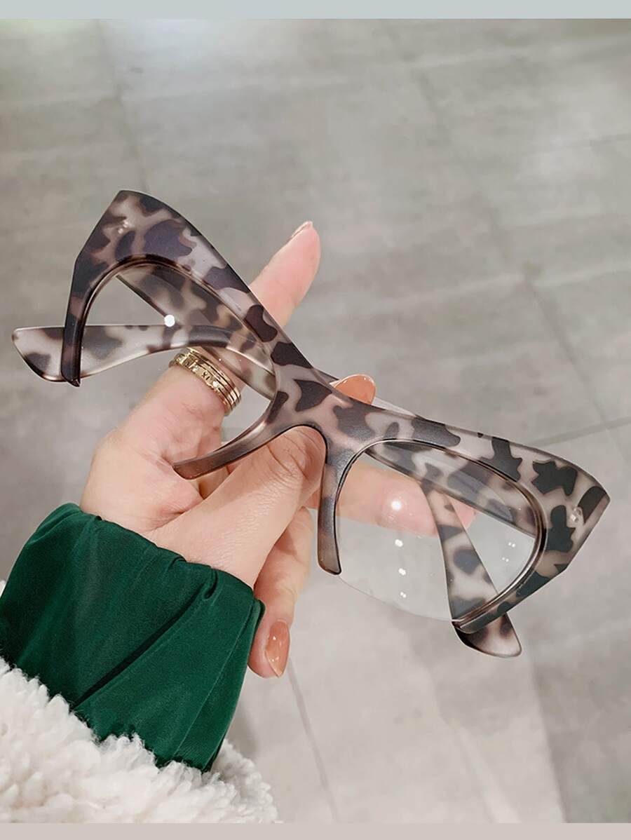 Cat Eye Blue Light Blocking Glasses Women Half frame Fashion Retro ...