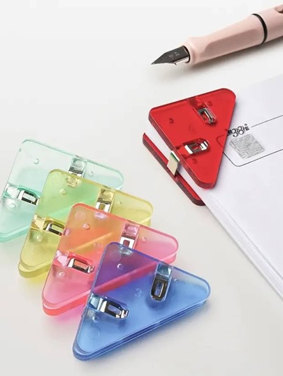 5pcs/set Transparent Triangle Shaped Document Corner Protector For ...