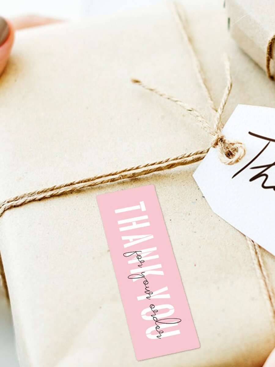 1roll/120pcs Floral Design Thank You Stickers For Gift Boxes, Envelopes ...