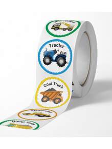 2 Rolls Kids Cartoon Toy Stickers, Train & Airplane Labels For Teacher ...