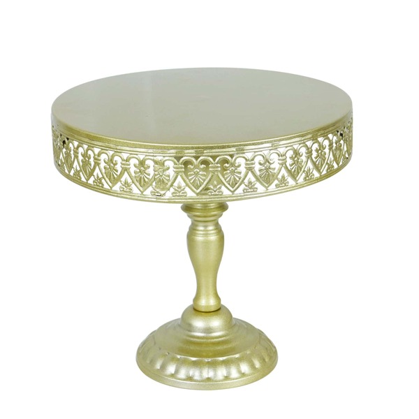 Suwimut 1 Piece Gold Cake Stand Set, 12 Inch Round Cake Stands Metal ...