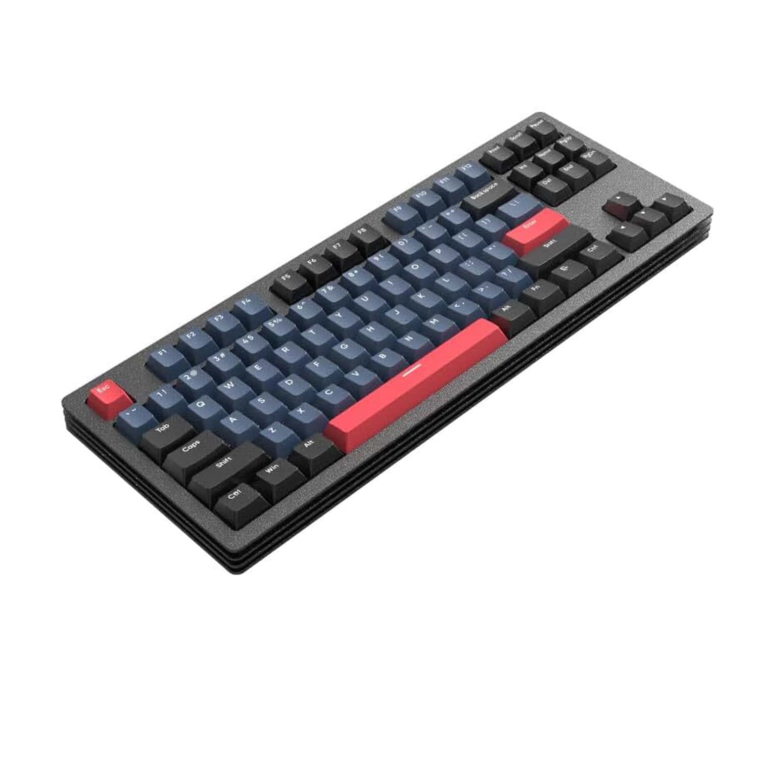 Wireless Mechanical Keyboard, 87 Keys Compact TKL Gaming Keyboard, BT5 ...