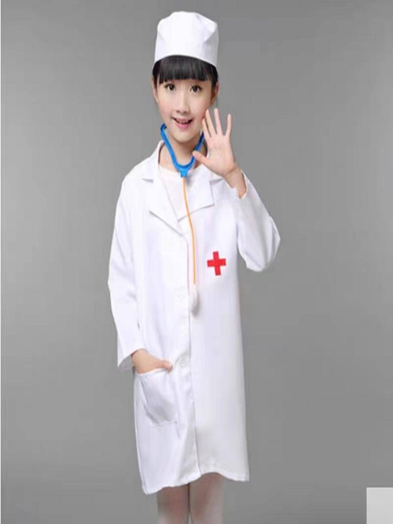 Fantasia De Cosplay De Uniforme De Médico E Enfermeira | SHEIN Brasil