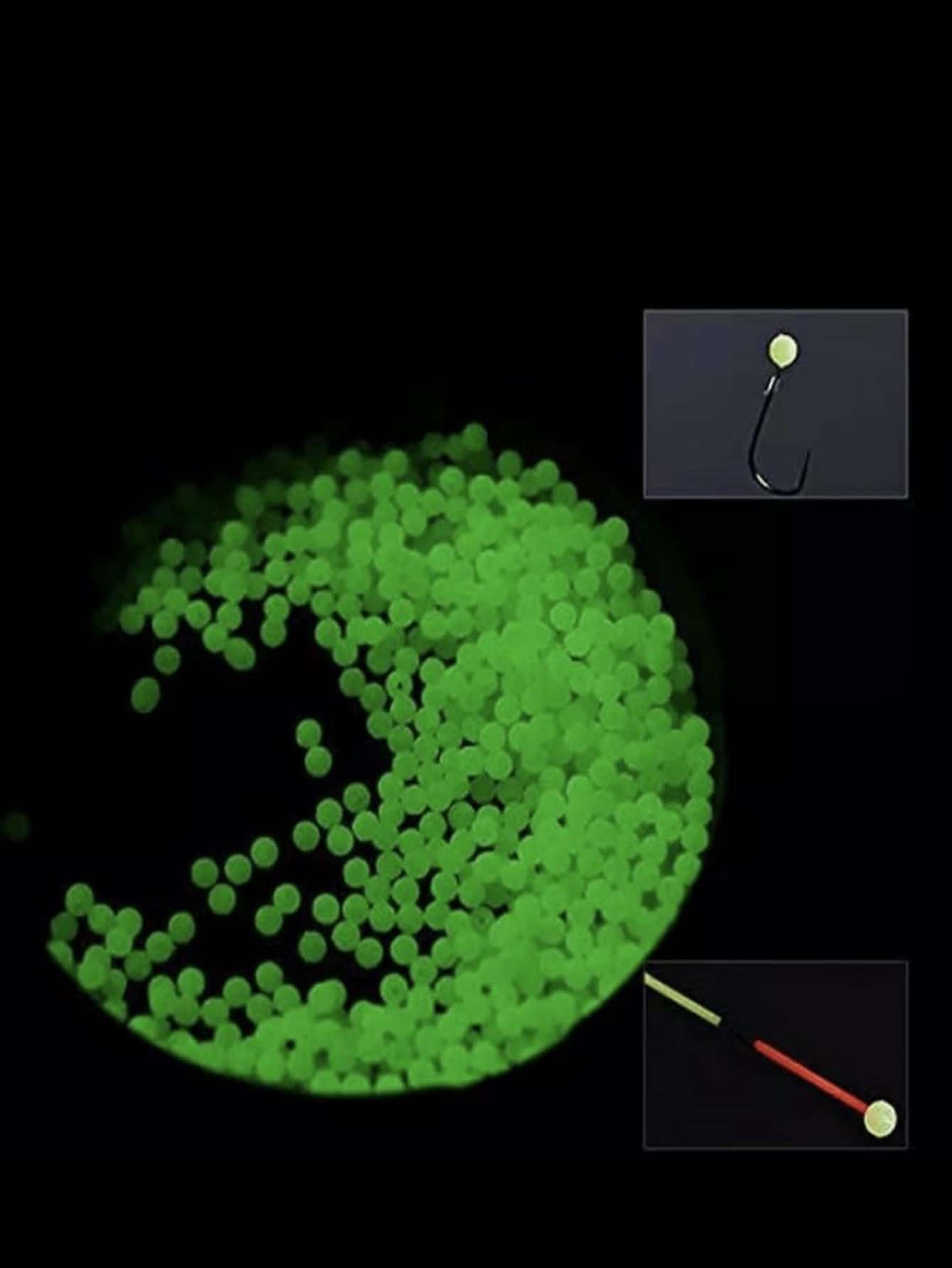 30pcs Luminous Fishing Beads, Glow Fluorescent Round Fishing Stopper ...