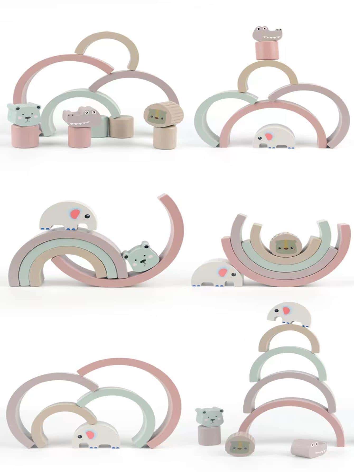 Animal Stacking Blocks Arch Building Toy With Fun And Interactivity ... Animal Stacking Blocks Arch Building Toy With Fun And Interactivity ...