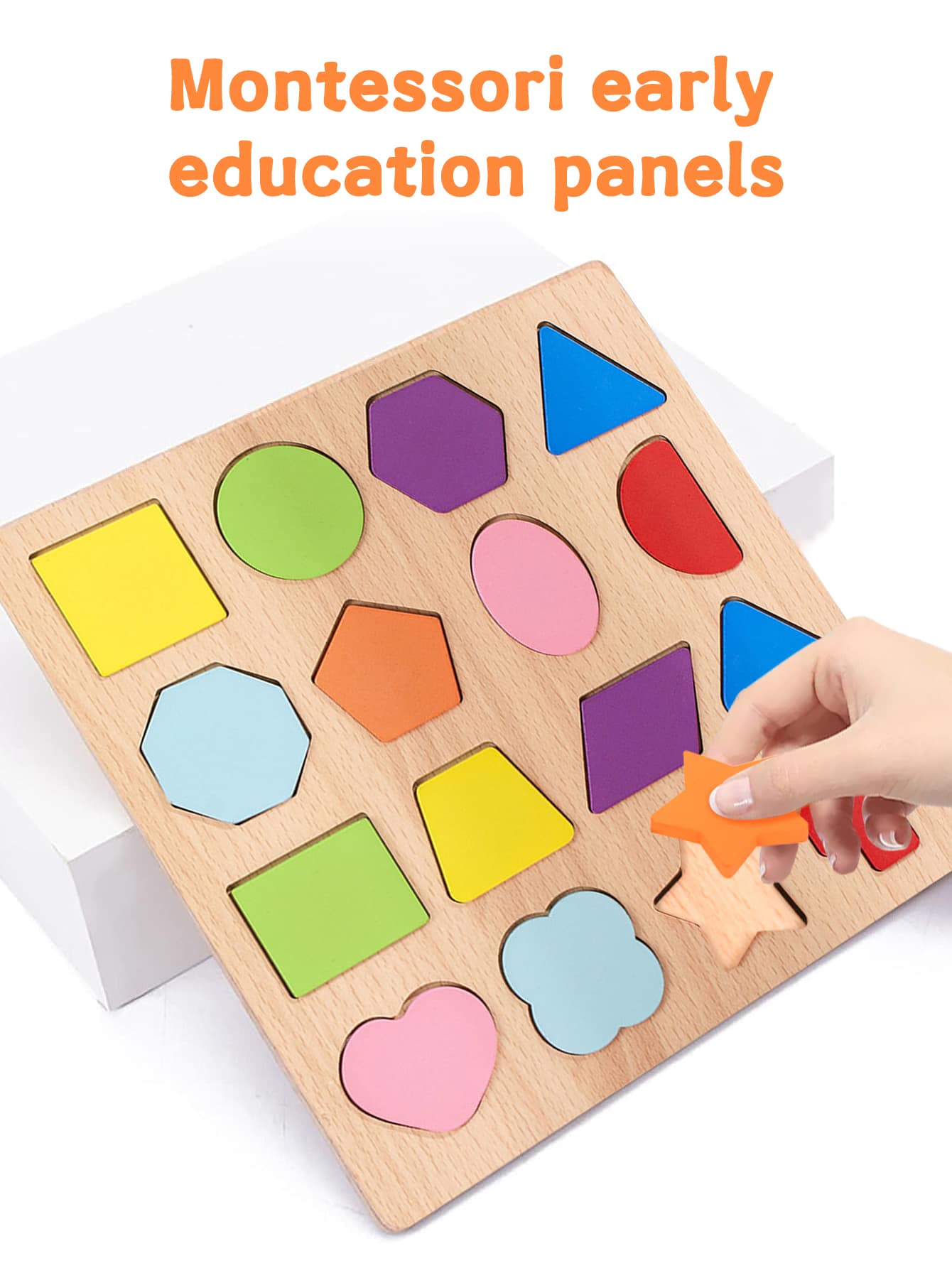 1Pc Wooden Puzzles For Toddlers, Alphabet Shape Puzzles For Kids 3 ...