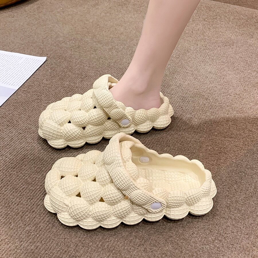 Women Comfortable And Breathable Lychee Ball Slippers | SHEIN USA