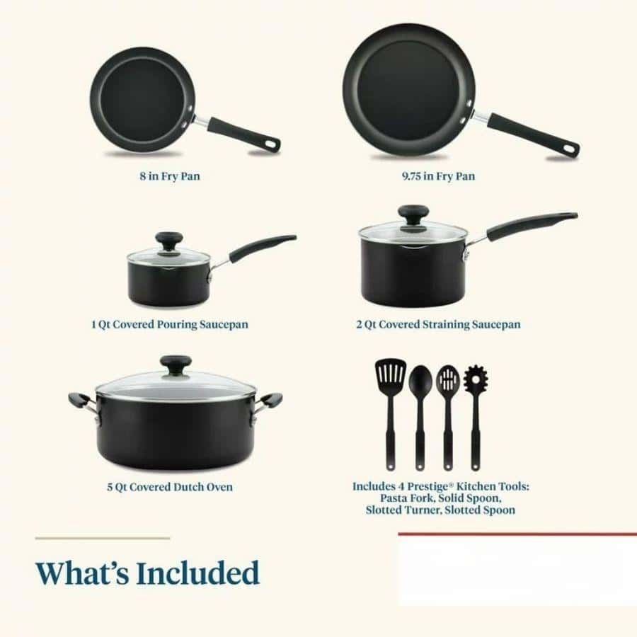 12-Piece Easy Clean Nonstick Pots and Pans/Cookware Set | SHEIN USA
