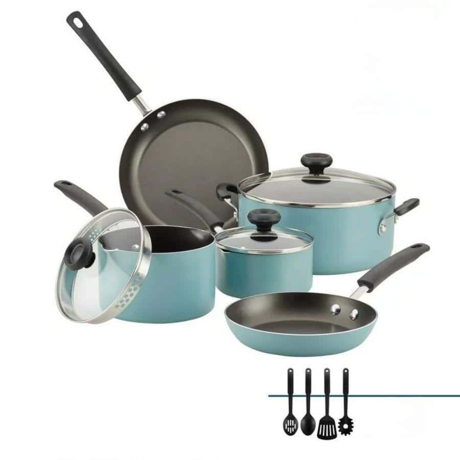 12-Piece Easy Clean Nonstick Pots and Pans/Cookware Set | SHEIN USA