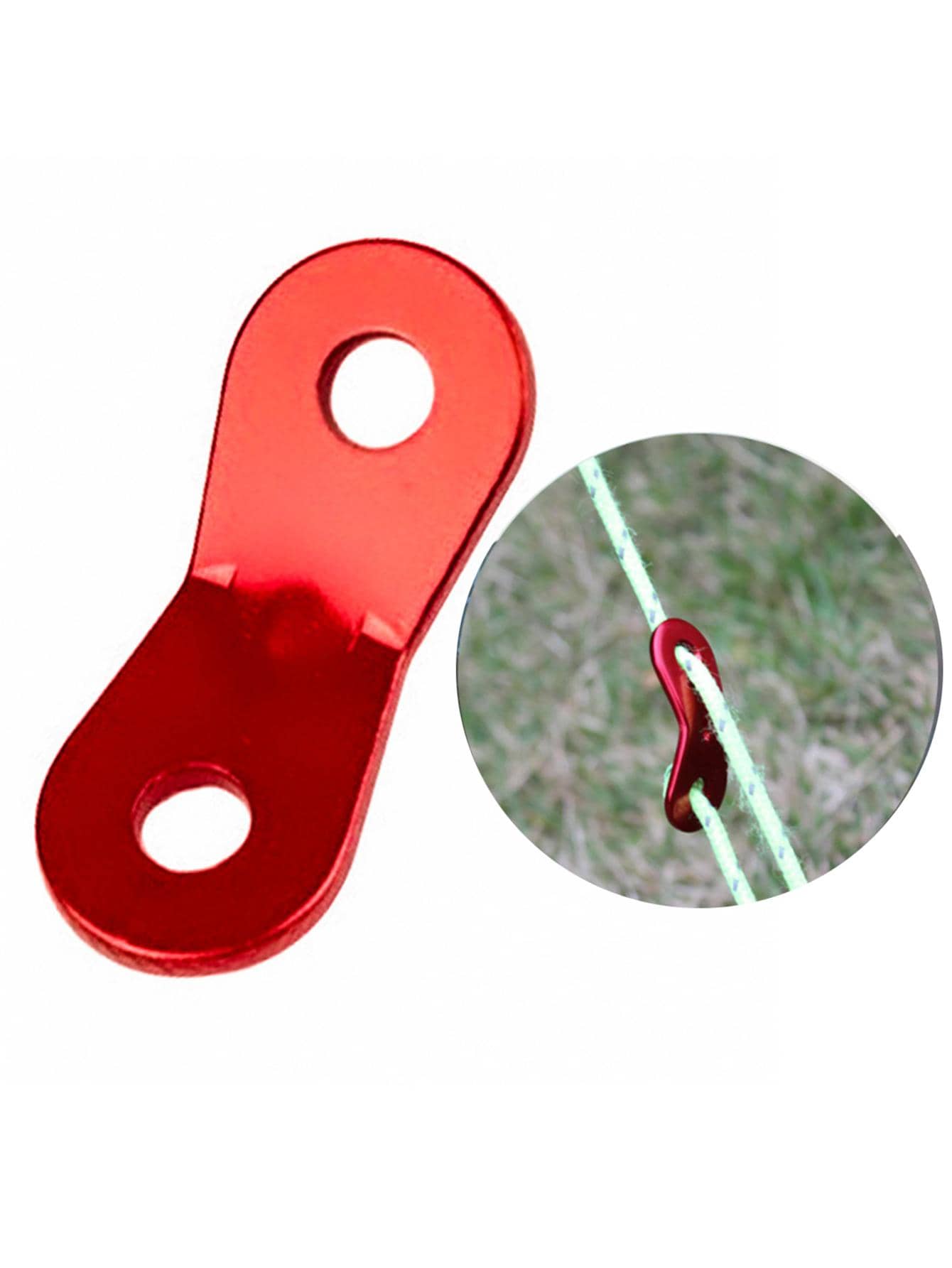 10pcs Camping Double Hole Rope Buckle Aluminum Alloy Umbrella Rope ...