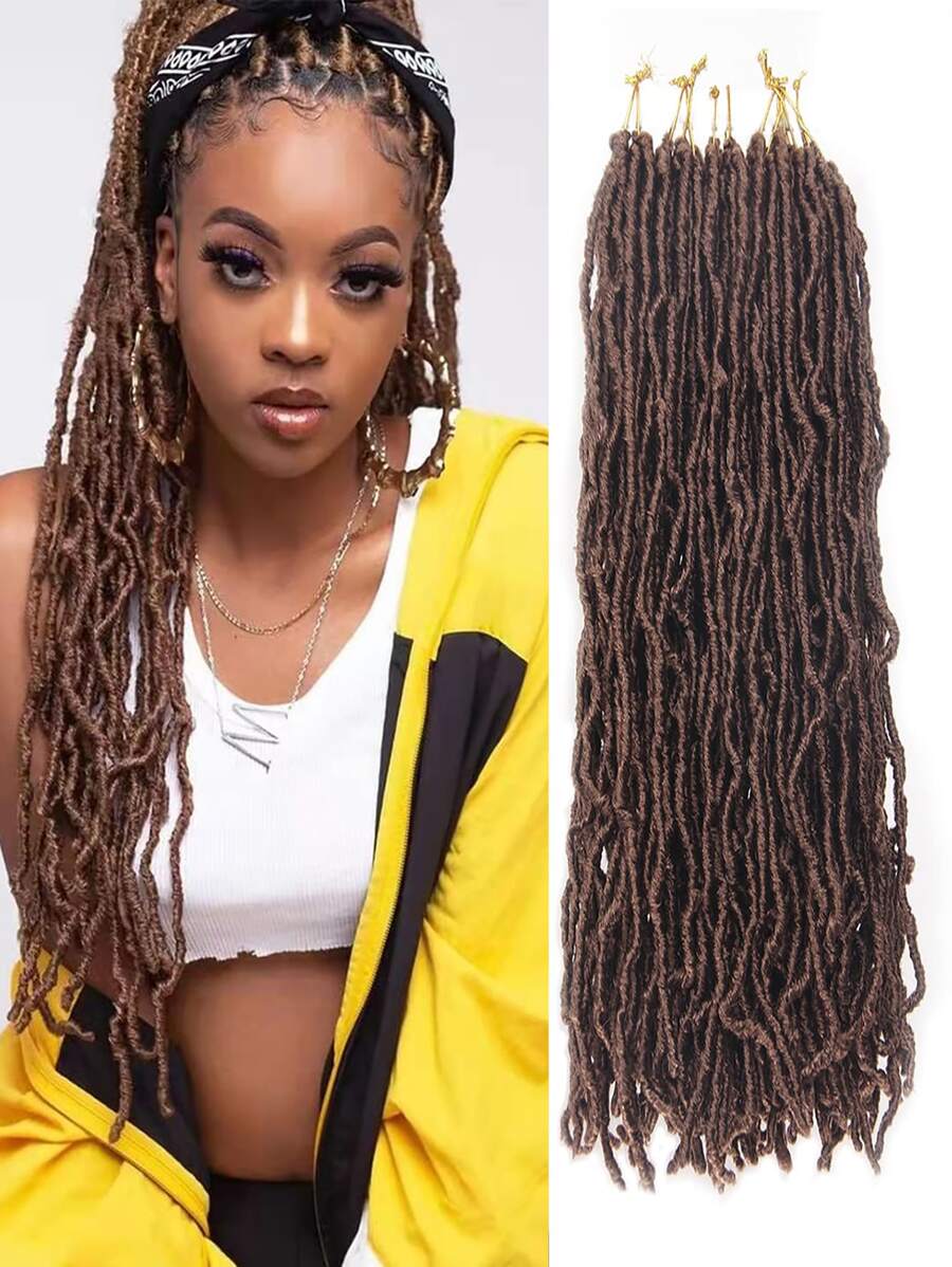 30# 6Packs Nu Locs Crochet Hair Braids Long Soft Locs 18inch Crochet ...