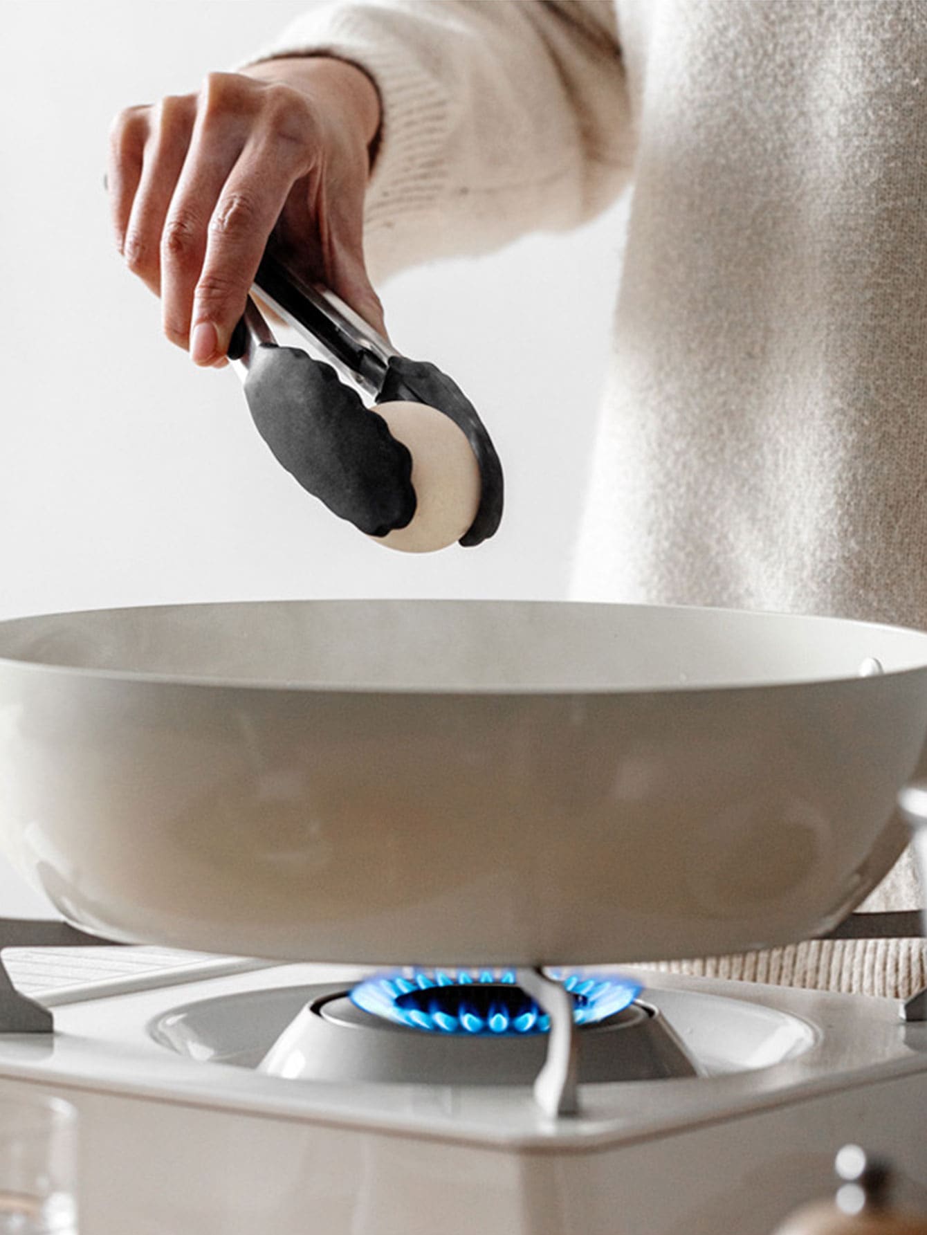 9 Inch Silicone Food Clip, Stainless Steel Kitchen Barbecue Beefsteak ...