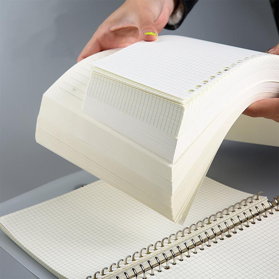 A4/A5/B5 Binder/Planner Refill Paper, 20/26/30hole,Refillable White ...