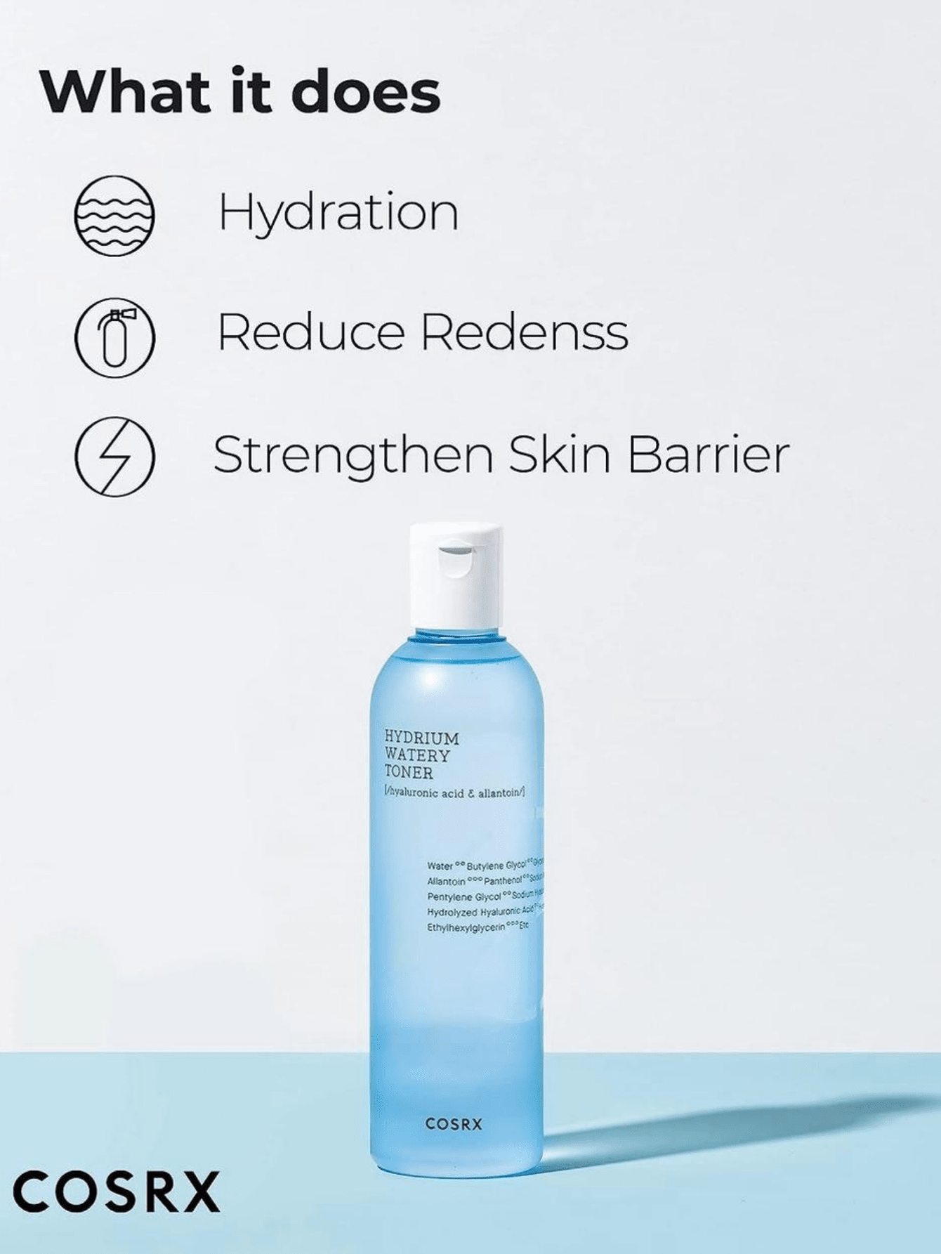 COSRX Hydrium Watery Toner B5 Hyaluronic Acid Moisturizing | SHEIN USA