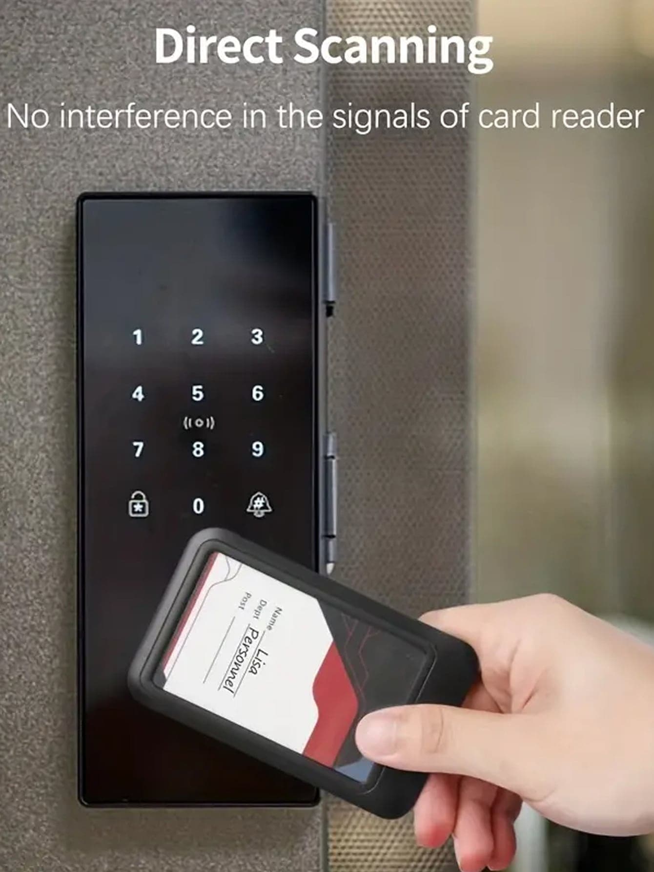 1pc Sliding Badge Holder Hard Black Vertical Plastic Card Case ...