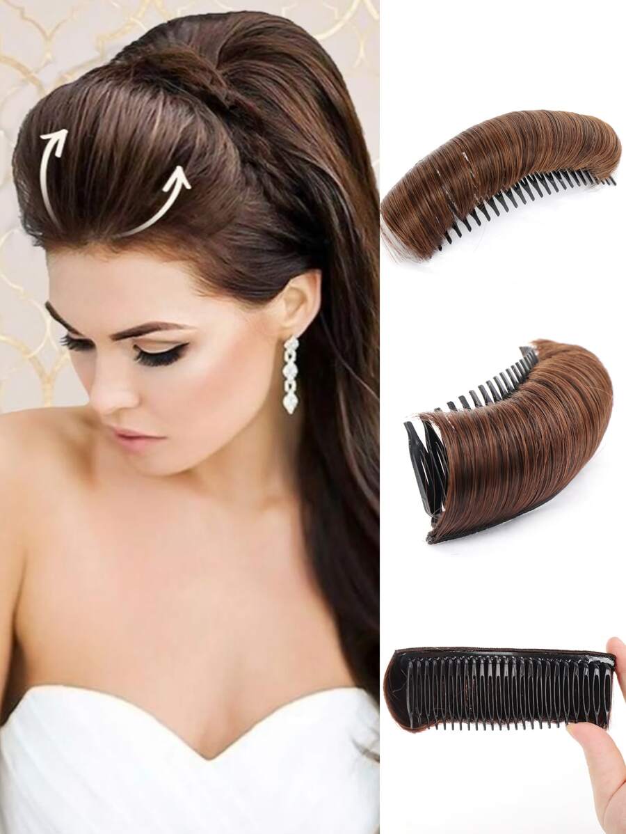 Invisible Bangs Pad High Straight Hair Up Comb False Hair Accessories ...