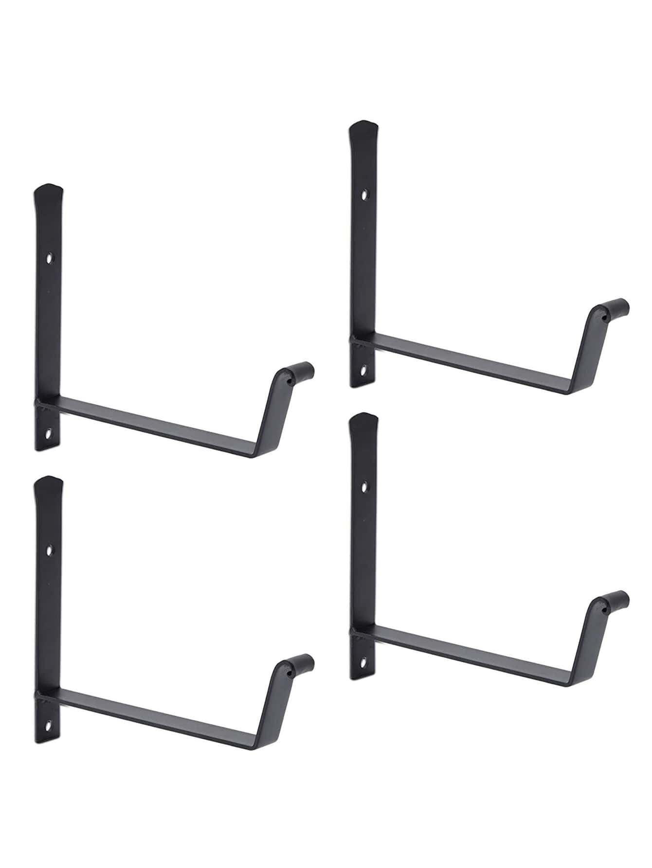 4 Pack Window Box Brackets, Flower Box Brackets for Railings, Fence ...