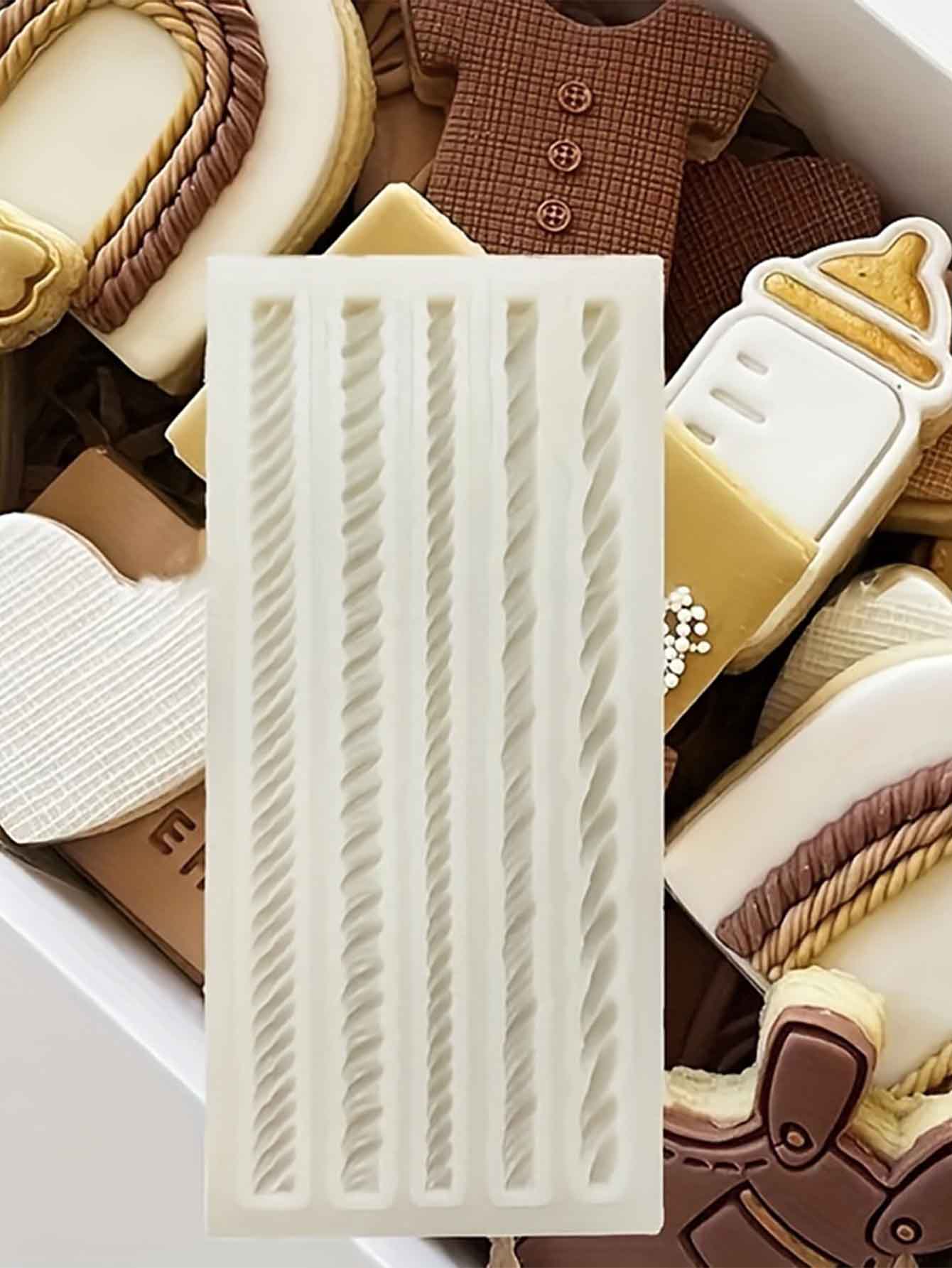 1pc Realistic Woven Jute Rope Design Chocolate & Fondant Cake ...