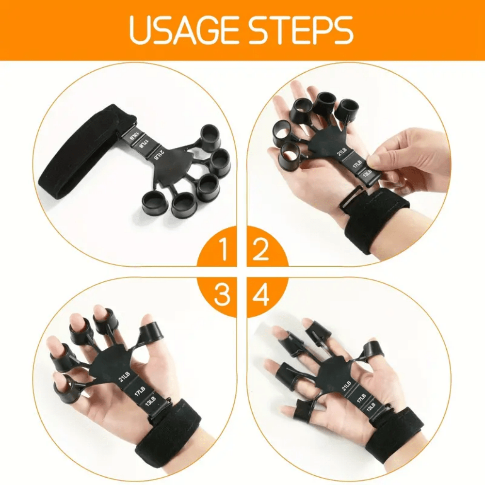 2pcs Finger Strengthener Hand Grip Exerciser Hand Exercise Equipment ...
