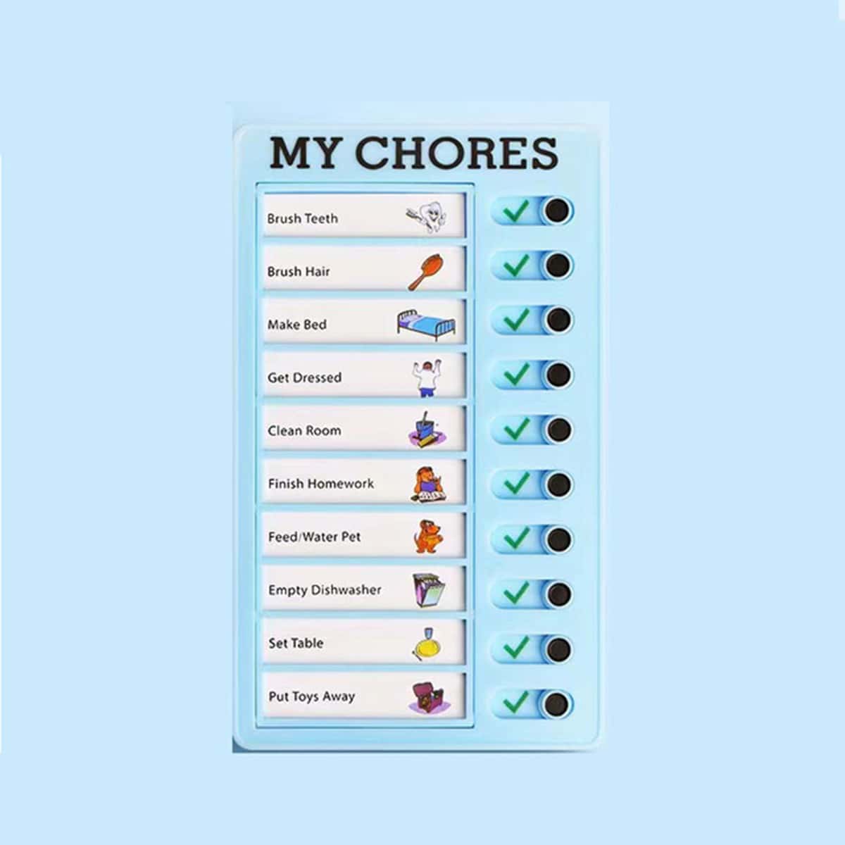 Daily Task Planning Board Detachable Chores Checklist Board Wall ...