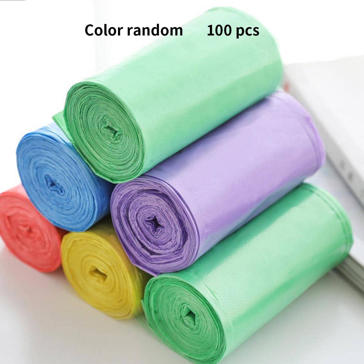 75pcs 5-Rolls Garbage Bags - Convenient, Thick & Durable Trash Bags For ...