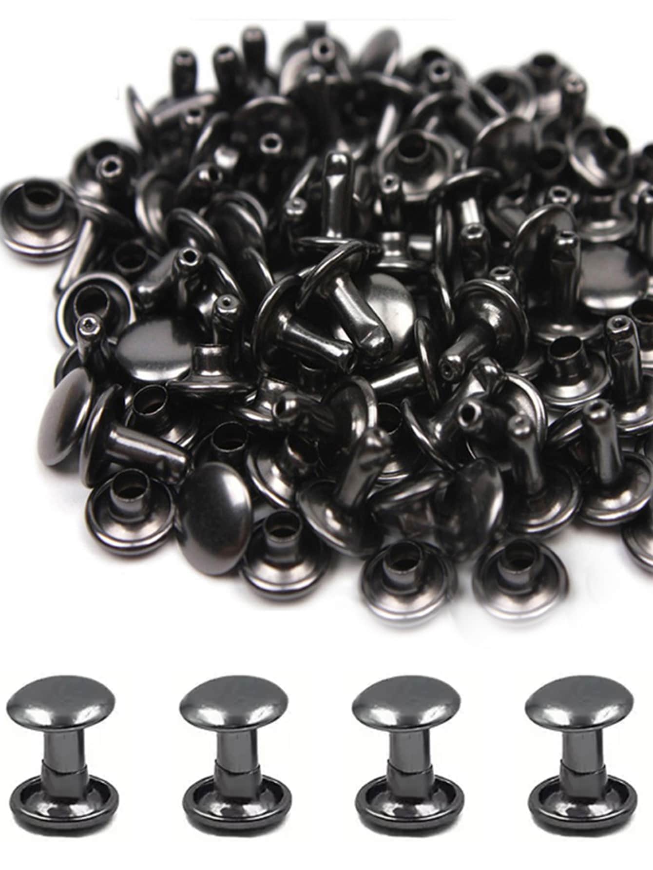 Double-sided Flat Head Studs, Rivet Buttons, And Double-headed Leather ...