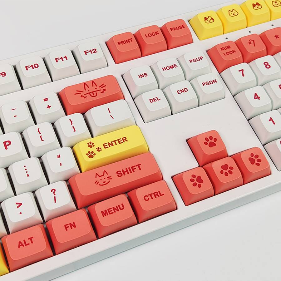 Cute Cartoon Anime Design PBT Keycaps - Enhance Your Keyboard with 134 ...