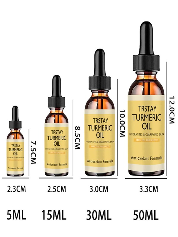 5ML/15ML/30ML/50ML/New Turmeric Oil Glow to Facial Lightening Serum For ...