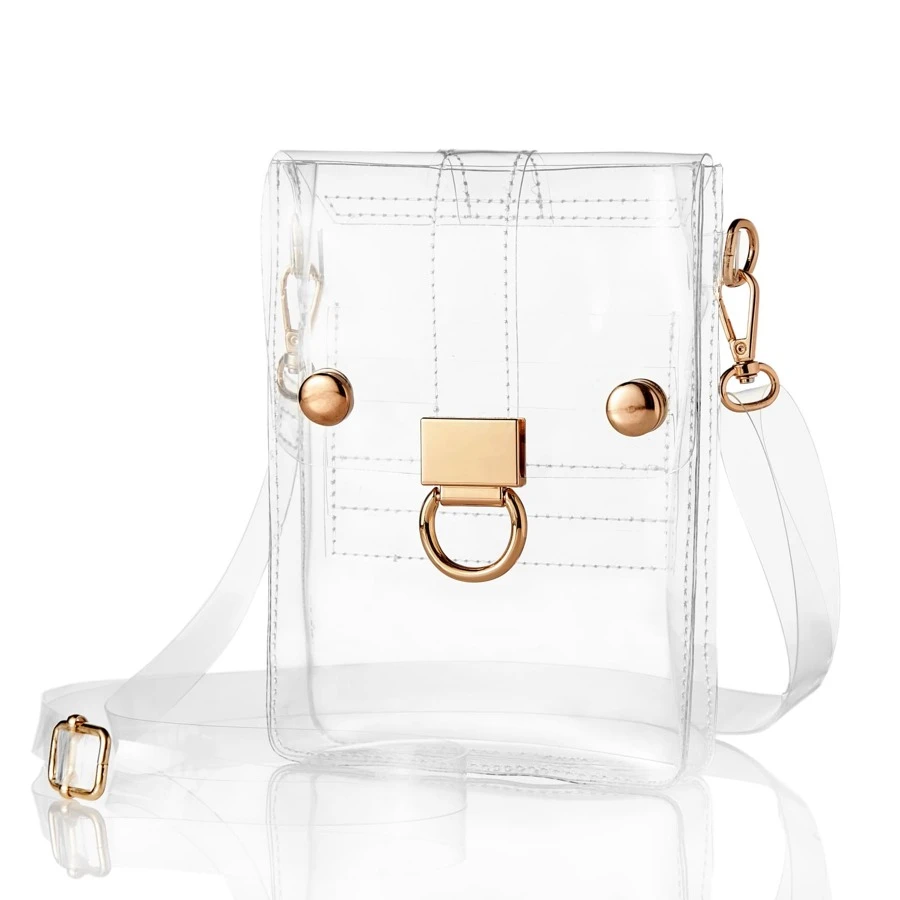 Small 4.5x6.5 Clear Purse Clutch Stadium Approved Handbag for Women ...